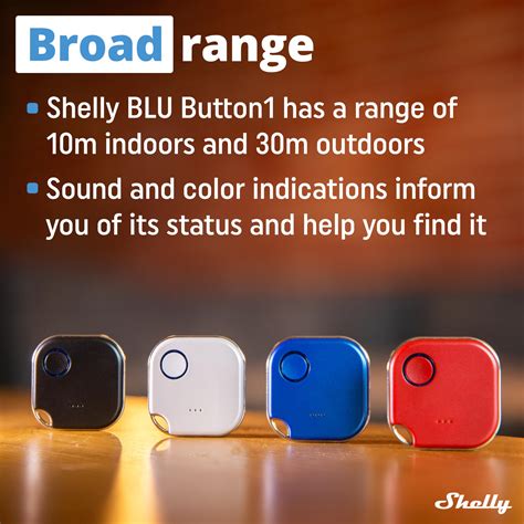 Snapklik Com BLU Button Red Bluetooth Operated Action And Scenes Activation Button Home