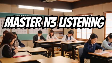 Jlpt N3 Listening 2011 12 Full Script And Answer Youtube