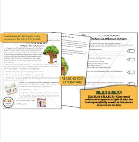 Citing Evidence And Inference Rl61 And 71 Leveled Reading Comprehension