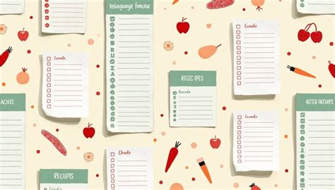 Free Grocery List Pattern Image Grocery Lists Shopping Download