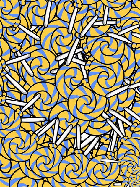 Color Of Cute Candy Cartoon Stock Illustration Illustration Of Black