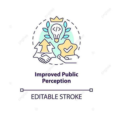 Improved Public Perception Concept Icon Perception Modern Complex Vector Perception Modern