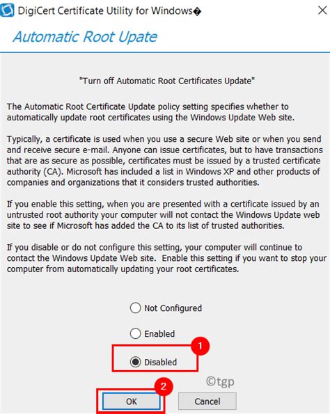Timestamp Signature And Or Certificate Could Not Be Verified Error In NET Framework On Windows