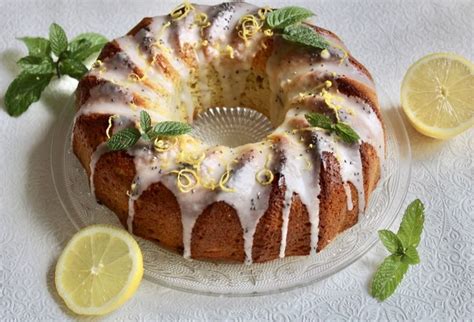 Couronne Au Citron Et Aux Grains De Chia Le Pays Des Gourmandises