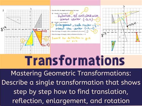 Mastering Geometric Transformations Reflection Enlargement And