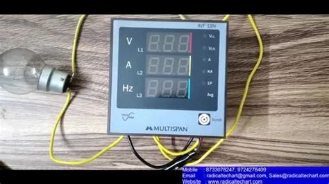 Multispan Avf 19d 3 Phase Panal Meter For Industrial Dimension 96x96x43 At ₹ 1000piece In Bhuj