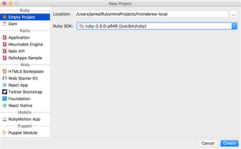 Developing Mac Homebrew With Rubymine — Andrew Janke