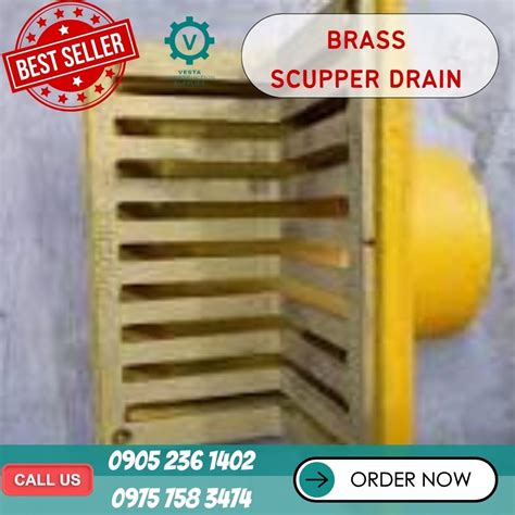 Brass Scupper Drain Commercial And Industrial Industrial Equipment On Carousell