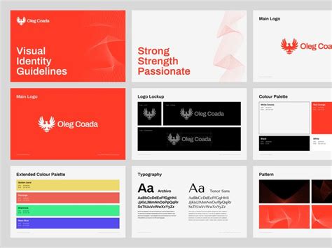 Personal Visual Identity Guidelines Brand Book Visual Identity