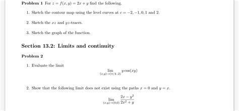 Problem 1 ﻿for Zfxy2xy ﻿find The
