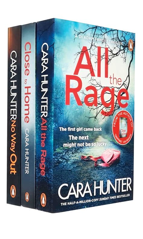 Cara Hunter 3 Books Collection Set All The Rage Close To Home No Way