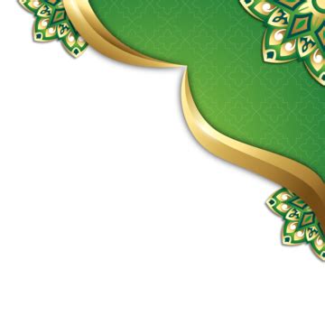 Dekorasi Sudut Islami Ramadan Emas Hijau