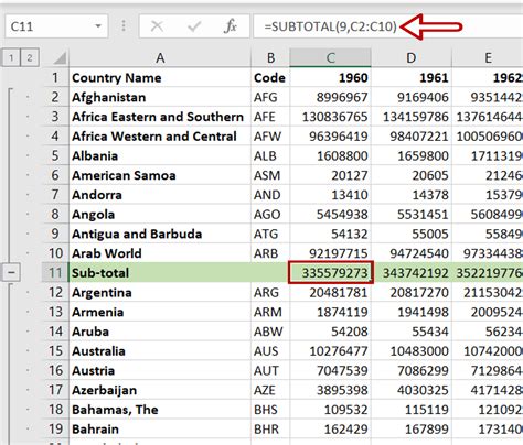 How To Sum Subtotals In Excel SpreadCheaters