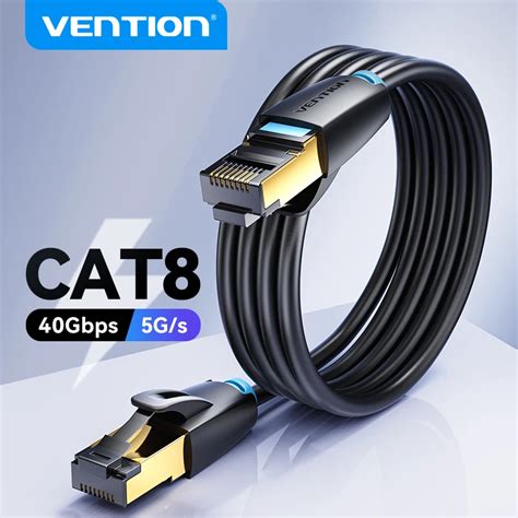 Ethernet кабель Vention Cat8 40 Гбит с 2000 МГц высокоскоростной