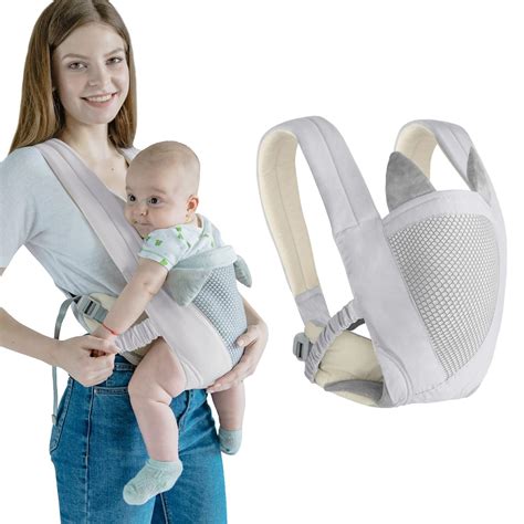 Amazon.com : Huifen Baby Carrier, Shoulder Strap Grid Breathable Infant ...