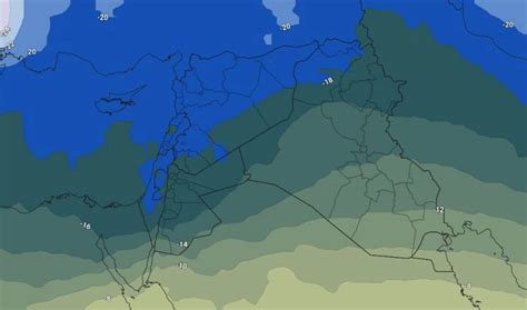 الأردن نهاية الأسبوع اشتداد تأثير منخفض البحر الأحمر بالتزامن مع حالة