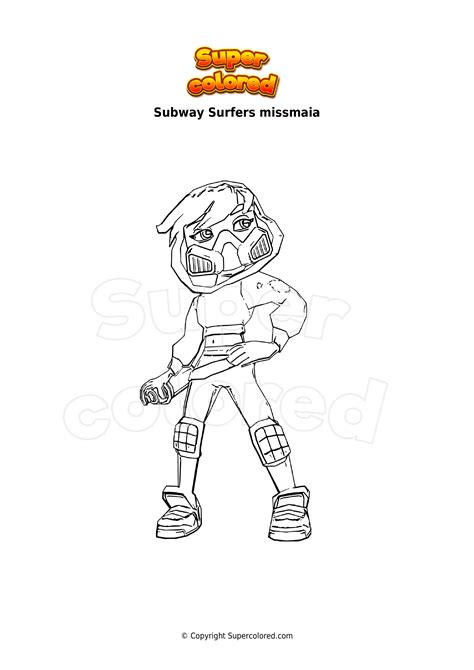 Disegno Da Colorare Subway Surfers Newyork Darryl Lana Supercolored