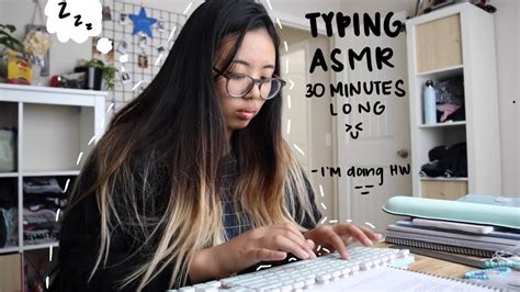 Typing ASMR Study With Me NO TALKING YouTube
