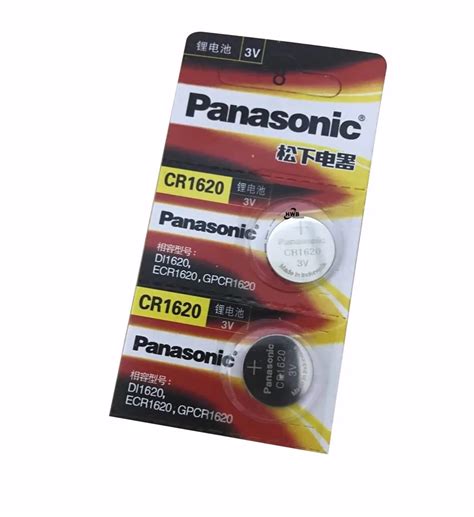 2pc Panasonic CR1620 Button Cell Coin Batteries CR1620 Car Remote