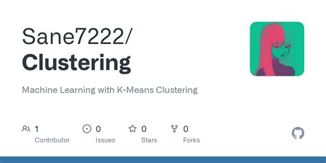 GitHub Sane7222 Clustering Machine Learning With K Means Clustering