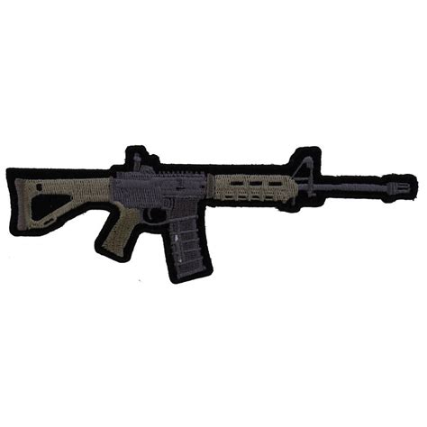 Ar 15 Assault Rifle Embroidered Patch Gorilla Surplus