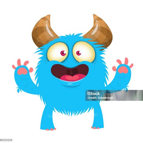 펑키 만화 괴물 캐릭터입니다 벡터 재고 일러스트 레이 션 예티에 대한 스톡 벡터 아트 및 기타 이미지 예티 Bigfoot 갈고리 발톱 Istock