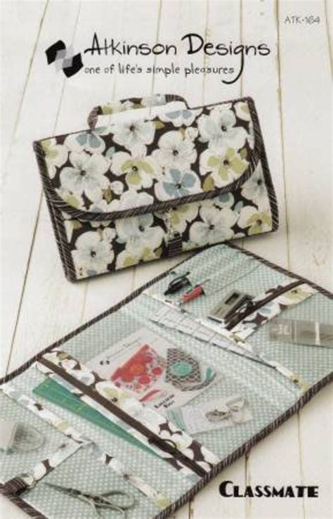 Classmate Pouch Organizer Sewing Pattern Atkinson Designs Sewing