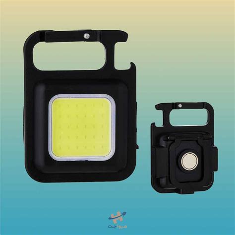 چراغ قوه جیبی cob rechargeable keychain light هیواجت خرید از