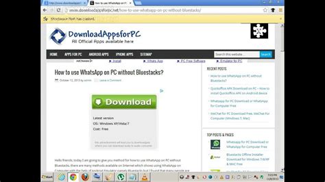 How To Use Whatsapp For PC Without BlueStacks YouTube