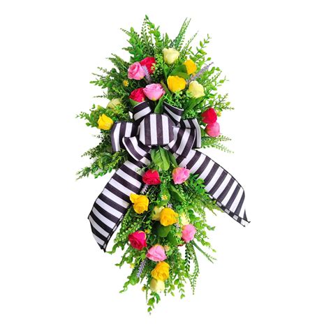 Eudgs Spring Wreaths For Front Door Spring Summer Door Wreaths With