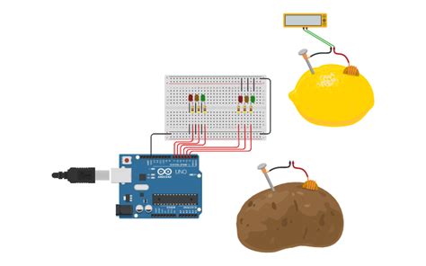 Circuit Design Feux Rouges Tinkercad