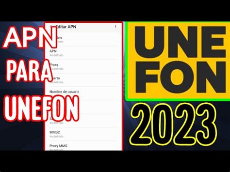 Cómo configurar el apn de unefon Mundowin