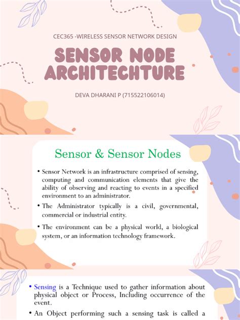 Sensor Node Architechture 1 Pdf
