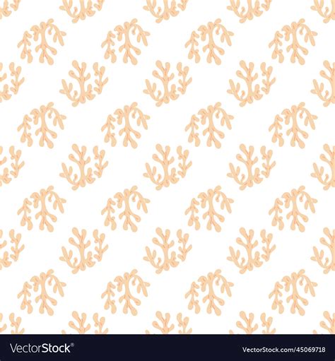 Seamless Pattern With Corals Background Royalty Free Vector
