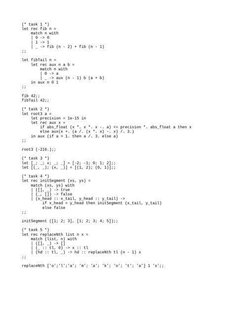 Solution Ocaml Pdf