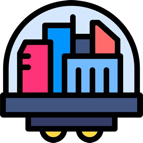 Space Sci Fi Architecture City Futuristic Science Icon Download