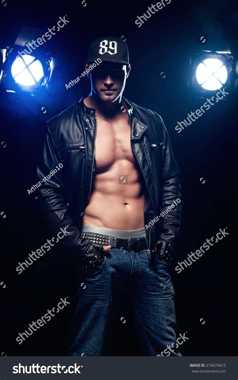 Sexy Man On Dark Background Stock Photo Shutterstock