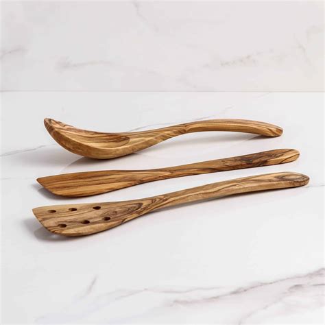 Olive Wood Utensils Set Handmade Artisraw