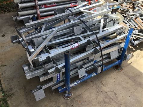 Stillage Qty Safety Rail Stands Galvanised Auction 0038 7042832