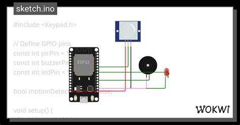 Pir Motion Sensor Esp32 X Arduinoide Copy Wokwi Esp32 Stm32