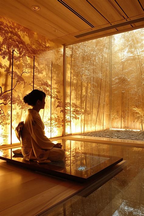Luxurious Traditional Japanese Style Interiors With Intricate Gold Details