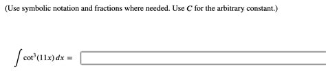 Solved Use Symbolic Notation And Fractions Where Needed