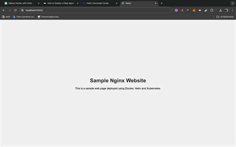 deploying a docker container to kubernetes using helm and helm charts