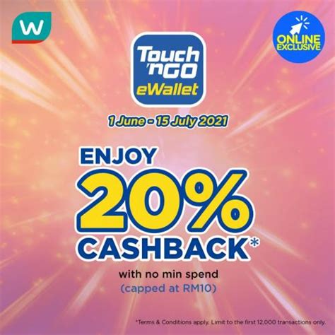 Watsons Online 20 Cashback Promotion With Touch N Go Ewallet 1 Jun