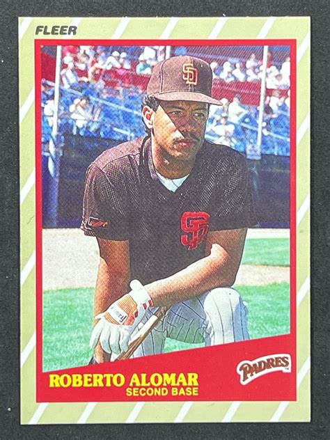 Roberto Alomar 1989 Fleer Baseball Superstars 1 San Diego Padres Hof