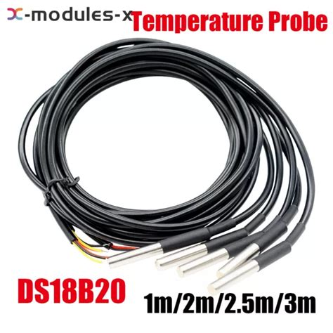 1 2 2 5 3M DS18B20 WATERPROOF Digital Temperature Sensor Thermal Probe