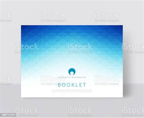블루 브로슈어 서식 파일의 벡터 그림입니다 현대 소책자 플라이어 커버 사업 보고서입니다 기하학 요소 입니다 비즈니스 디자인에 대 한 추상적인 배경입니다 0명에 대한 스톡