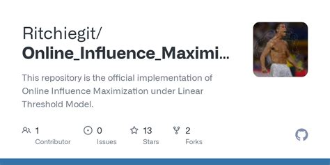 Github Ritchiegitonlineinfluencemaximizationunderlinearthresholdmodel This Repository