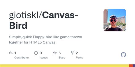 GitHub Giotiskl Canvas Bird Simple Quick Flappy Bird Like Game Thrown Together For HTML Canvas
