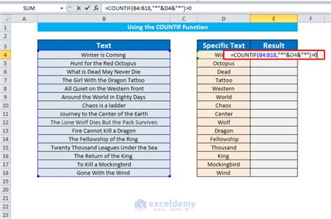 How To Find If A Range Of Cells Contains Specific Text In Excel Methods